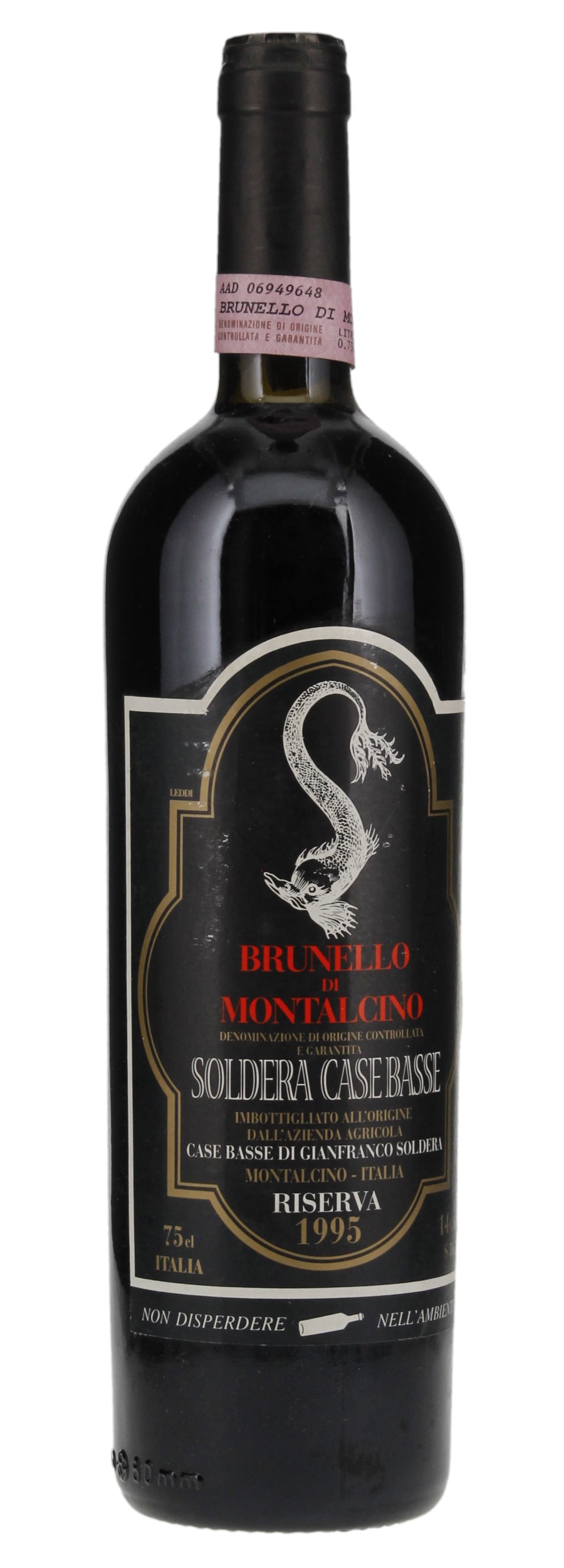 1995 Soldera Brunello di Montalcino Case Basse Riserva Brunello ...
