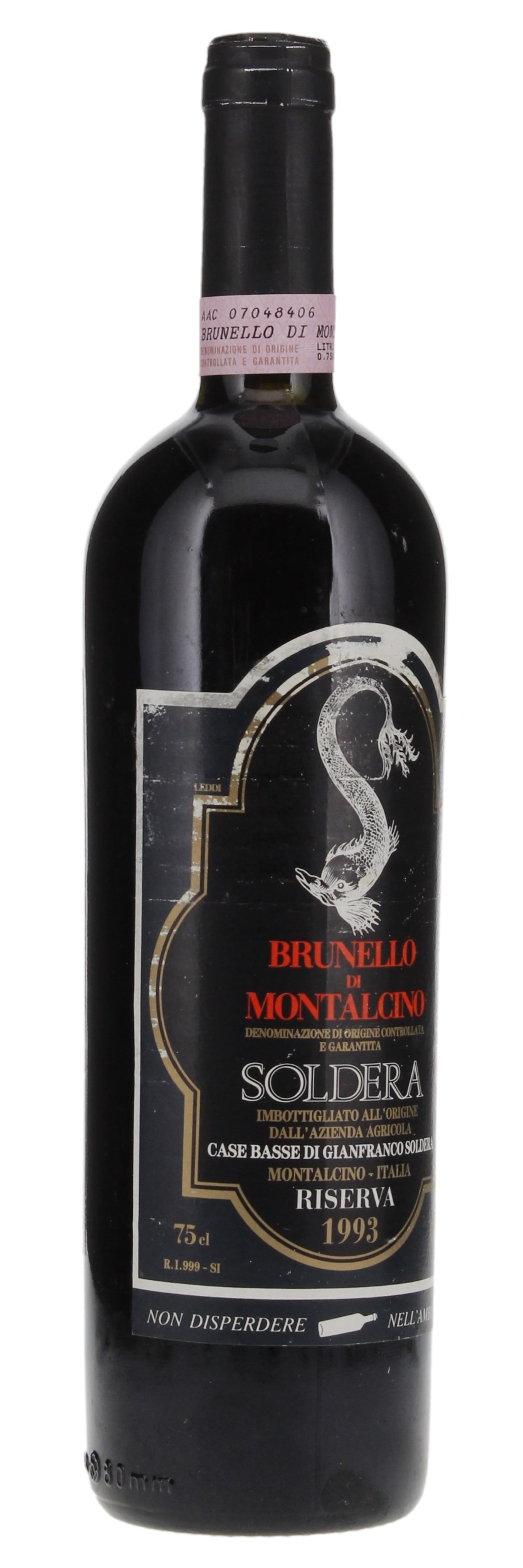 1993 Soldera Brunello di Montalcino Case Basse Riserva Brunello ...