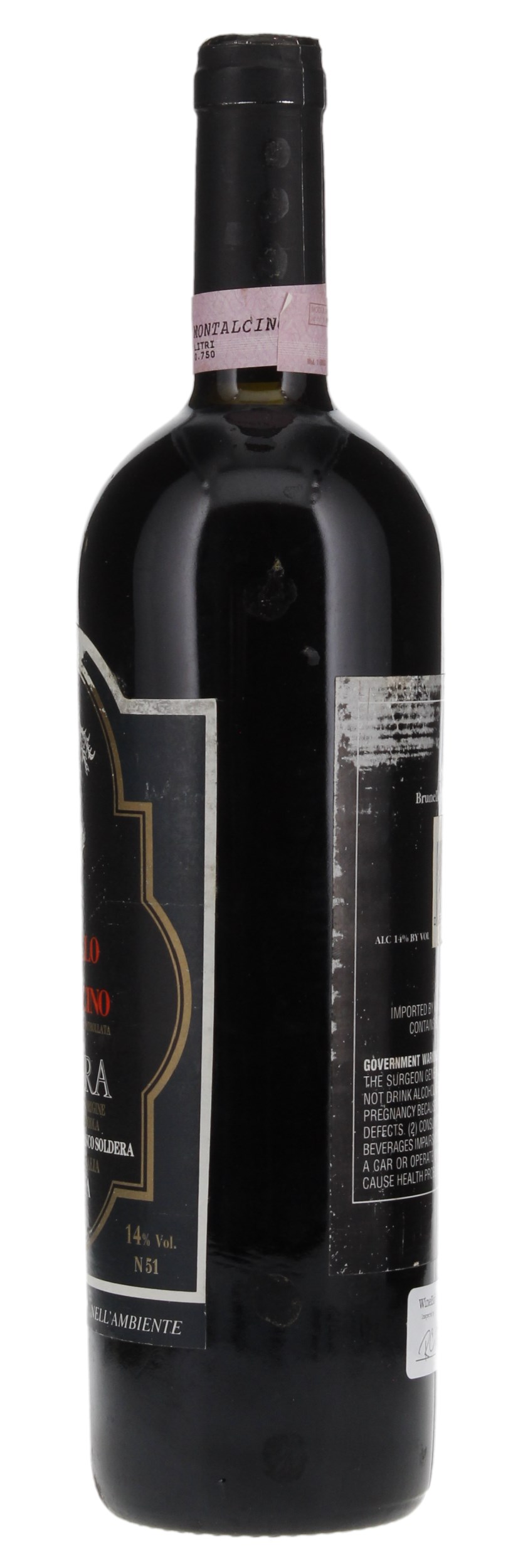 1993 Soldera Brunello di Montalcino Case Basse Riserva Brunello ...
