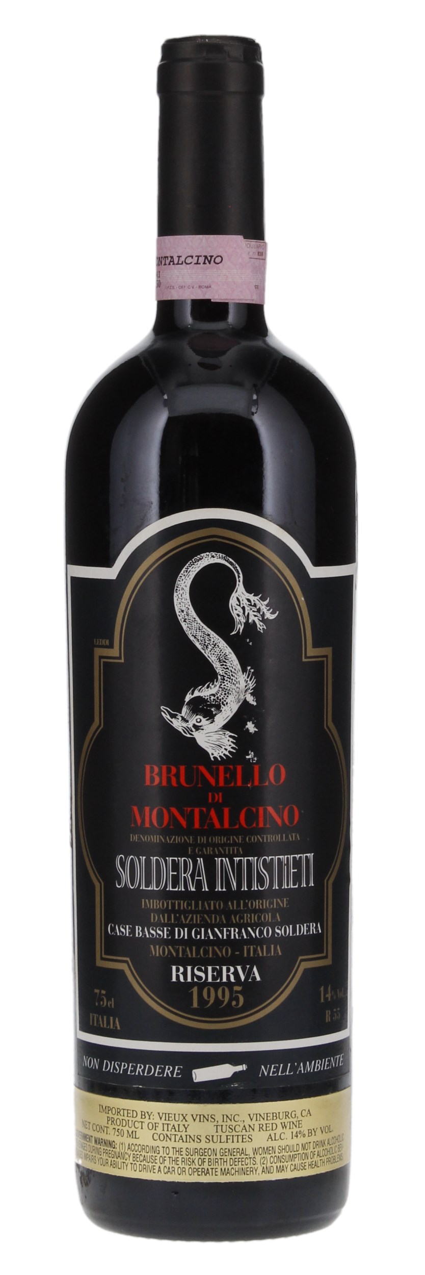 1995 Soldera Brunello di Montalcino Case Basse Intistieti Riserva ...