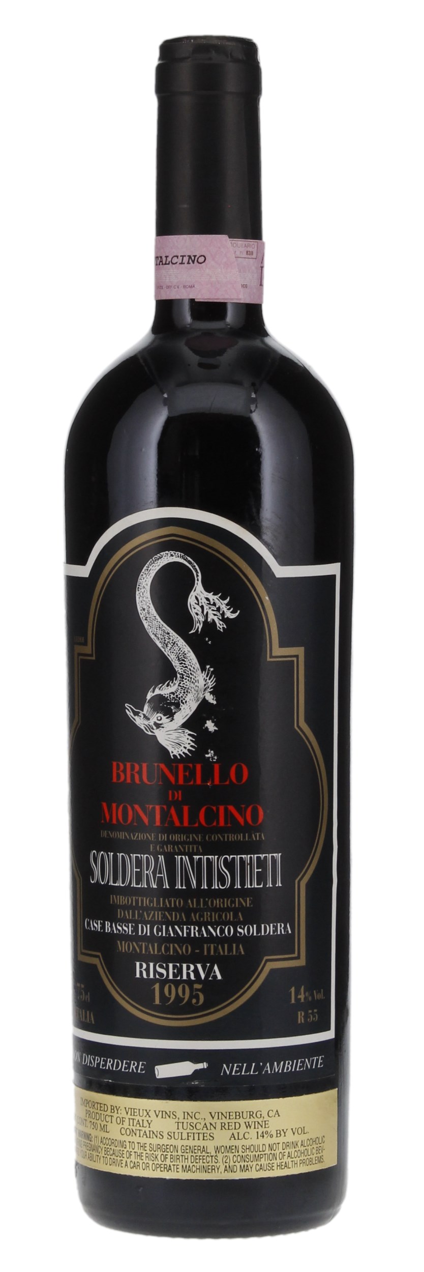 1995 Soldera Brunello di Montalcino Case Basse Intistieti Riserva ...