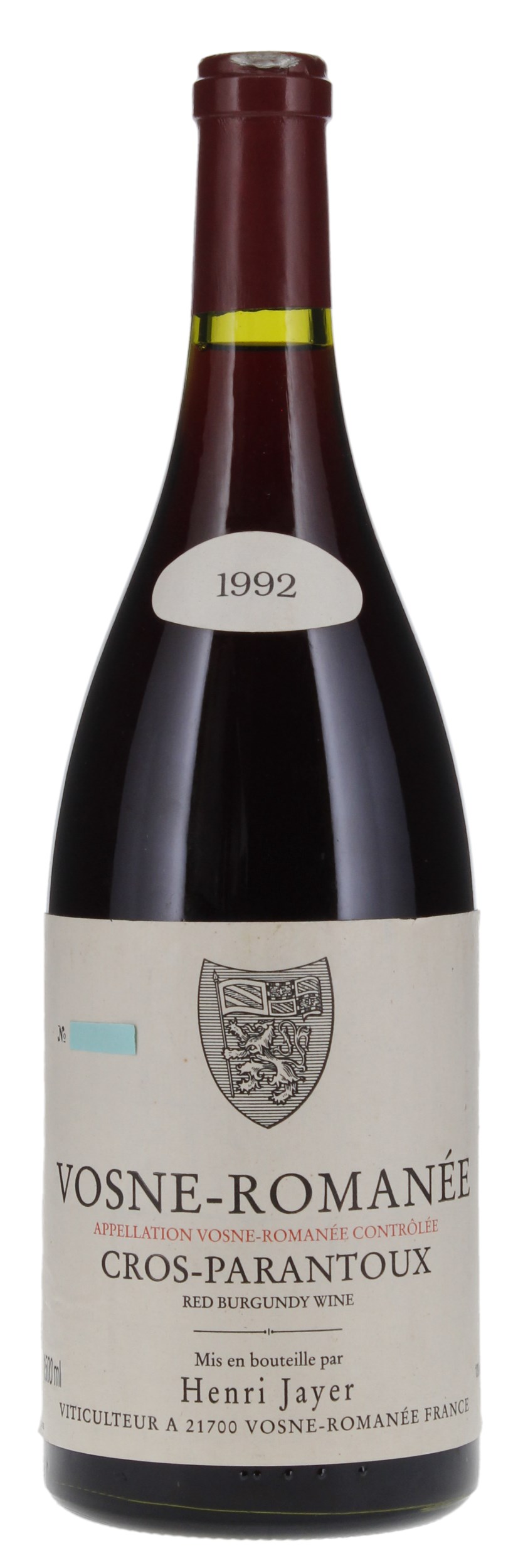 1992 Henri Jayer Vosne Romanee Cros Parantoux, 1.5ltr Pinot Noir 1er ...