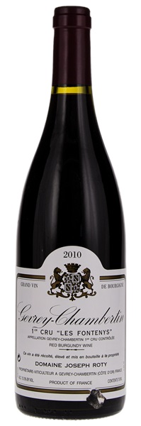 2010 Joseph Roty Red Wine, Pinot Noir, 1er (Premier) Cru | WineBid ...