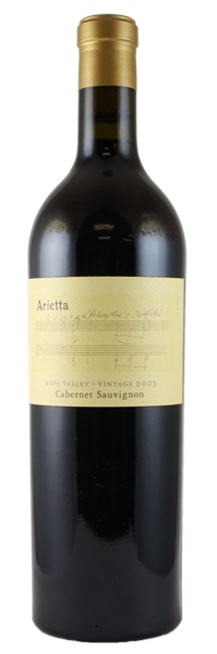 2003 Arietta Red Wine, Cabernet Sauvignon | WineBid | Wine for Sale